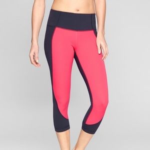 Athleta | Pants & Jumpsuits | Athleta Color Block Salutation Capri ...